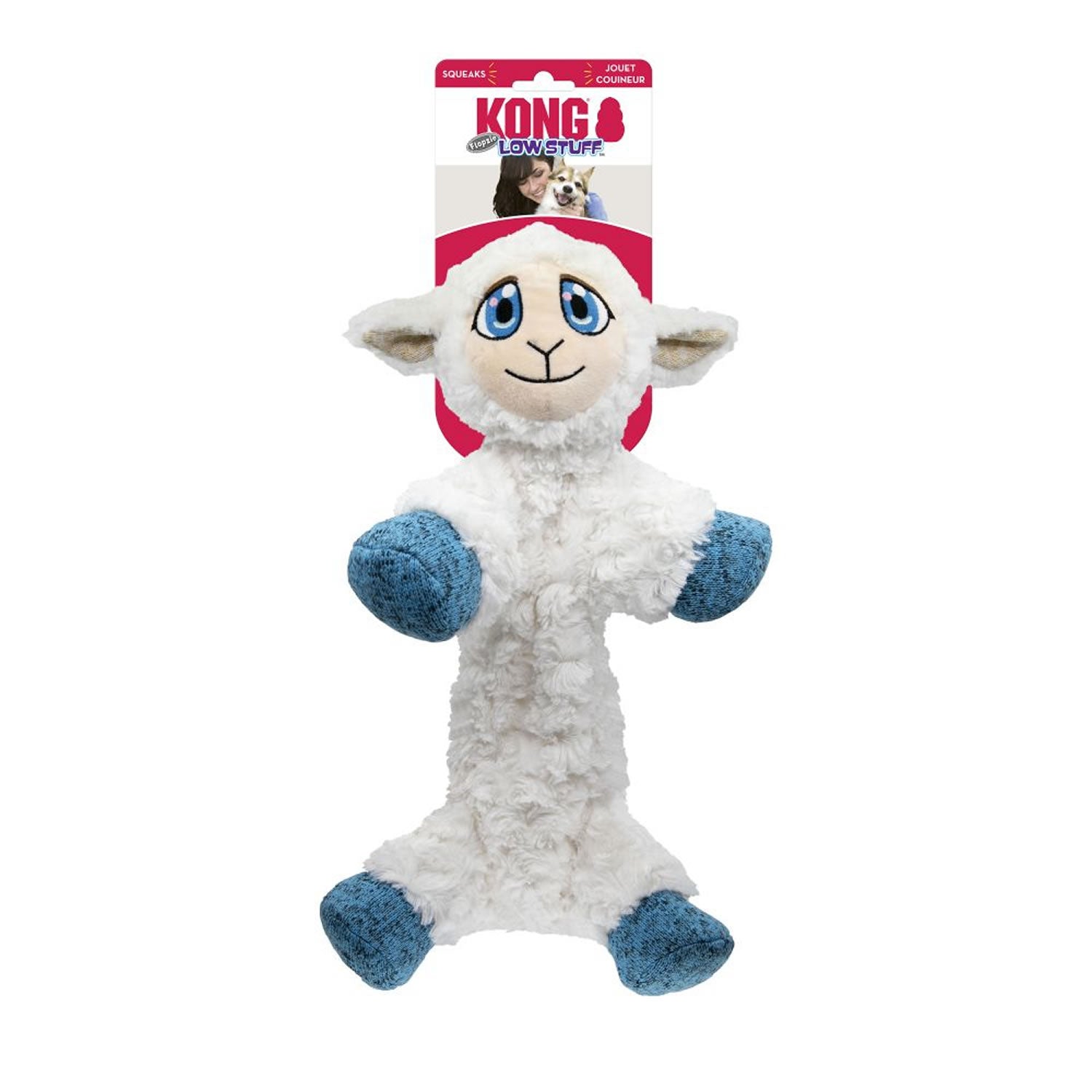 Kong Low Stuff Flopzie Lamb Dog Toy from Kong – Riding & Harness Stuff