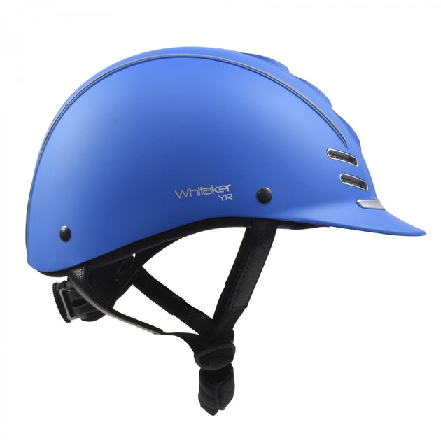 Whitaker Club Young Rider Helmet Blue/Silver from Whitaker – Riding ...