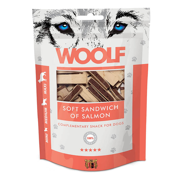 Woolf Soft Sandwich of Salmon Dog Treats – Riding & Harness Stuff