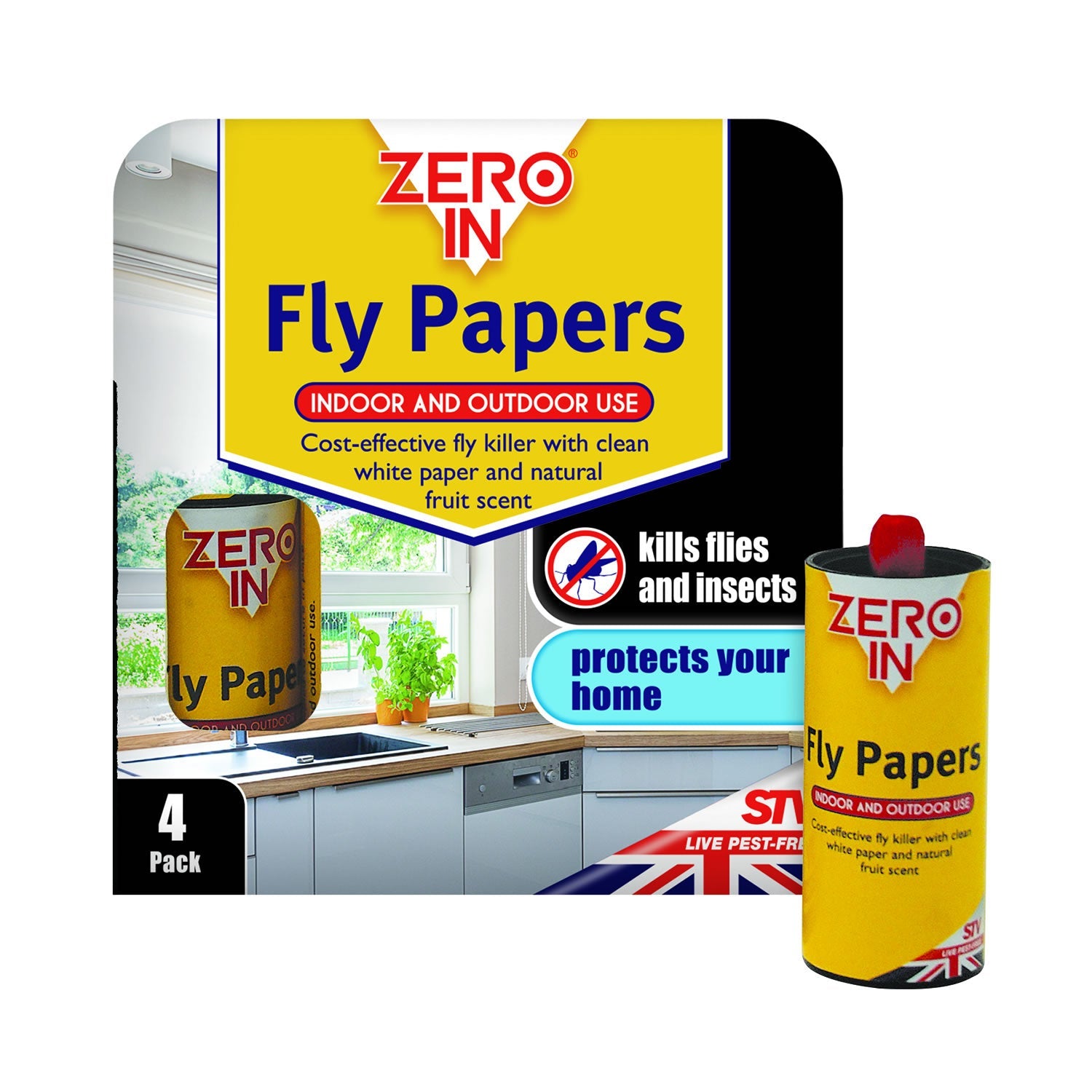 Zero In Fly Papers 4pk from STV International – Riding & Harness Stuff