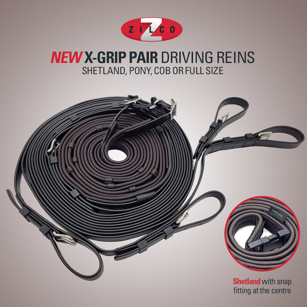 Zilco X Grip Driving Reins Pair – Riding & Harness Stuff