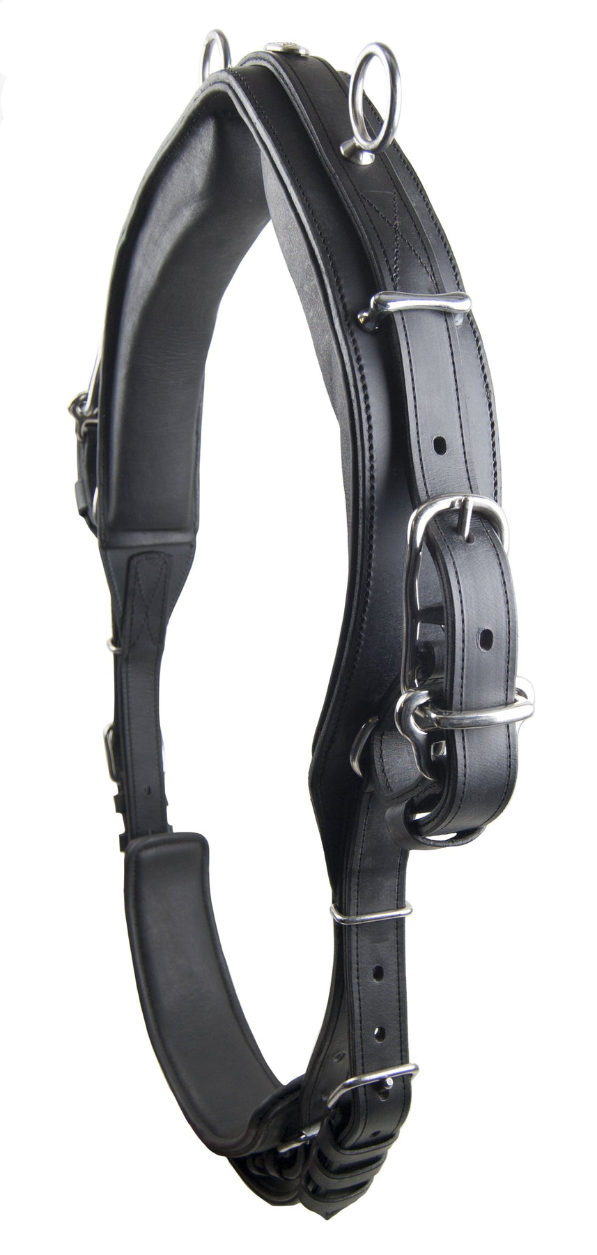 Ideal Equestrian LeatherTech Back Pad Leather Driving Saddle Complete ...