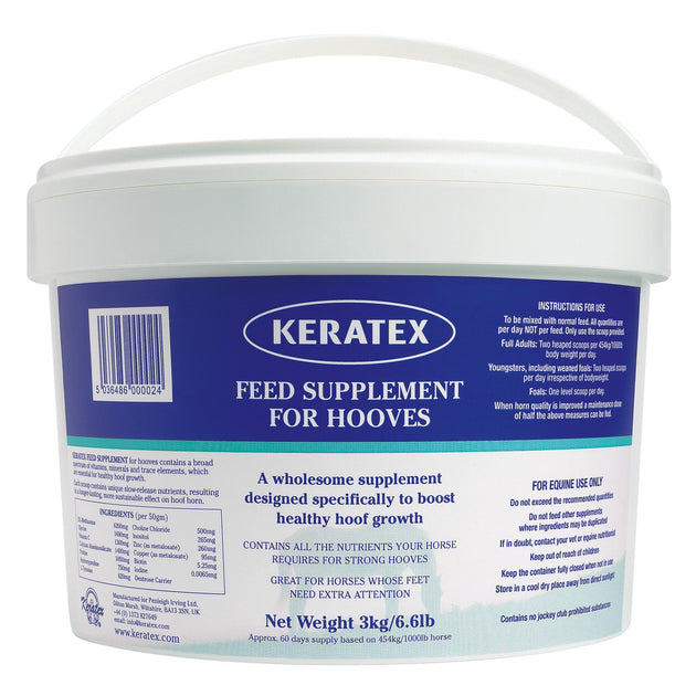 Keratex Feed Supplement For Hooves from Keratex – Riding & Harness Stuff