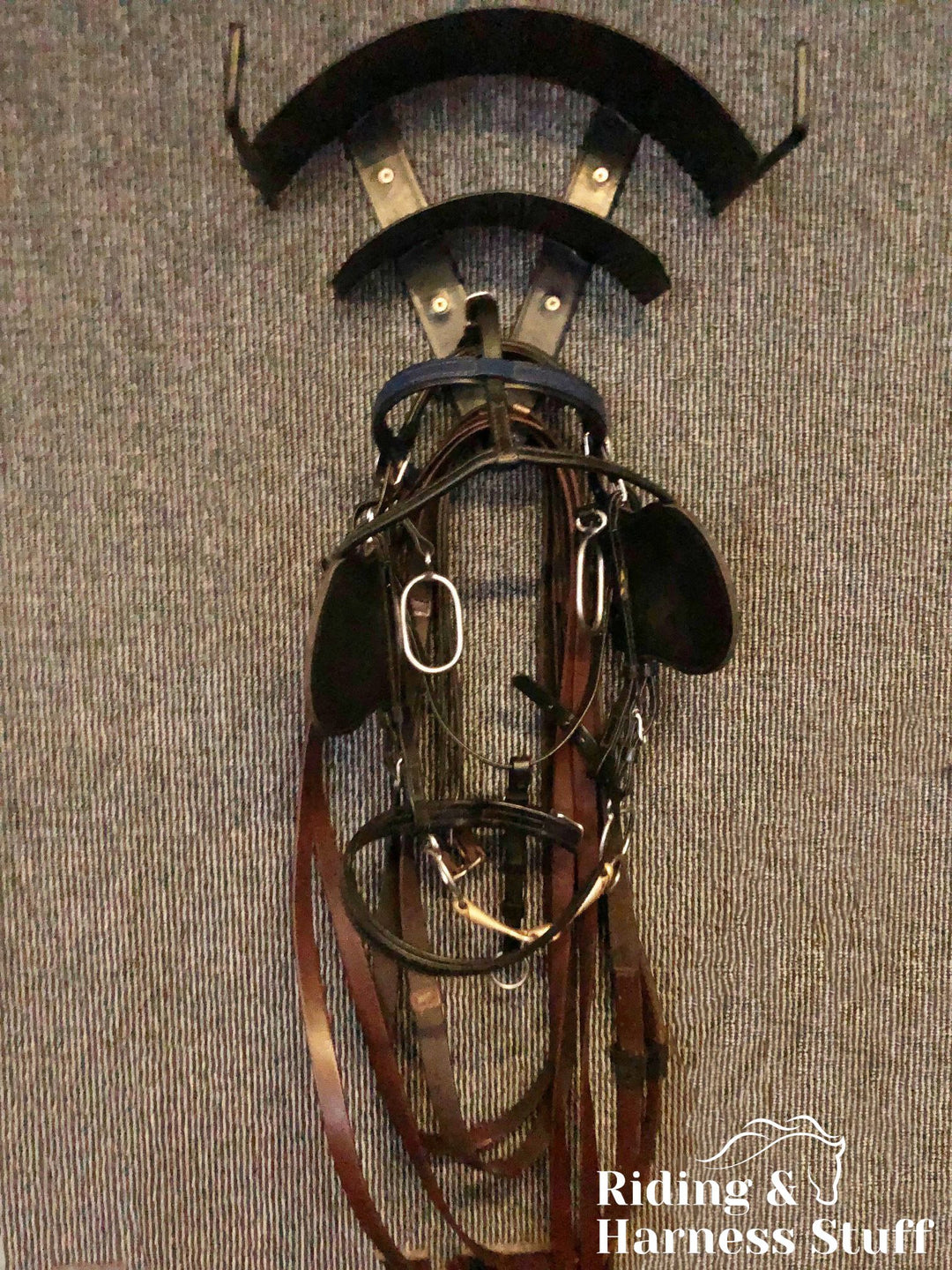 Draft Horse Driving Harness Rack Leather Miniature Driving Harness