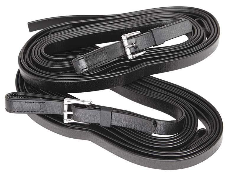 Zilco Plain 4 Loop Reins (4.4Mtr) - Black (ladder reins) from Zilco ...