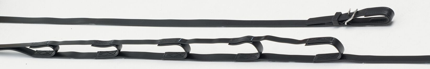 Zilco Plain 5 Loop Reins (4Mtr) - Black (ladder reins) from Zilco ...